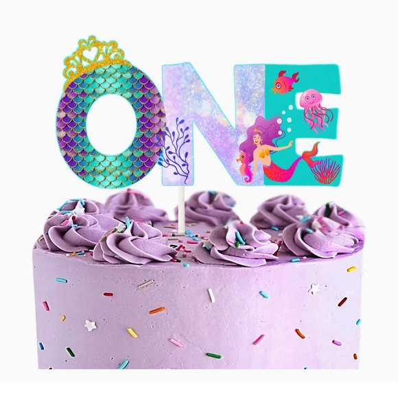 Source Unknown | Party Supplies | Mermaid Cake Topper | Poshmark